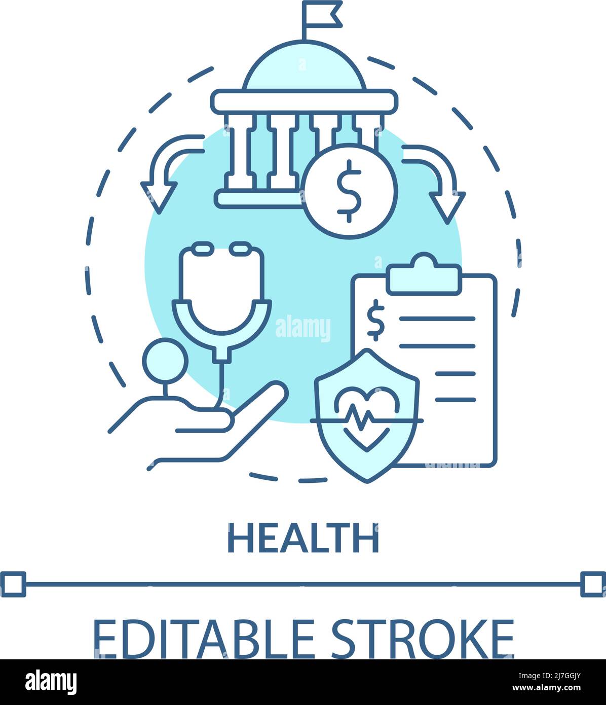 Health turquoise concept icon Stock Vector Image & Art - Alamy