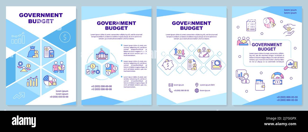 Government budget brochure template Stock Vector Image & Art - Alamy