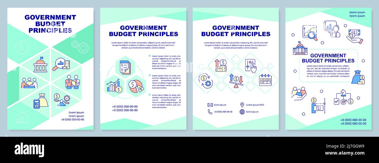 Government budget principles brochure template Stock Vector Image & Art ...