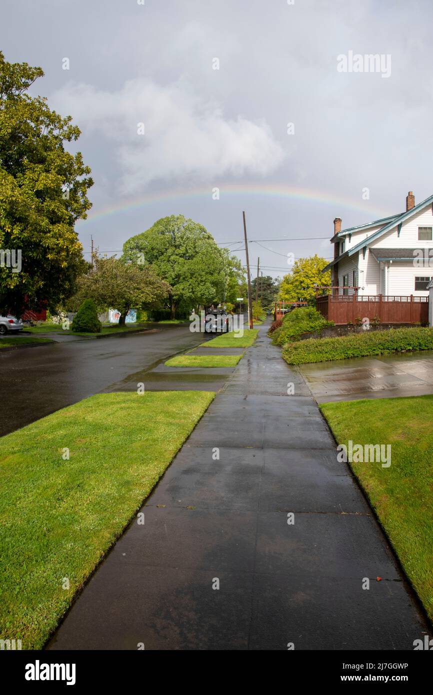 Portland, Oregon is vibrantly colorful in the springtime when there is ...