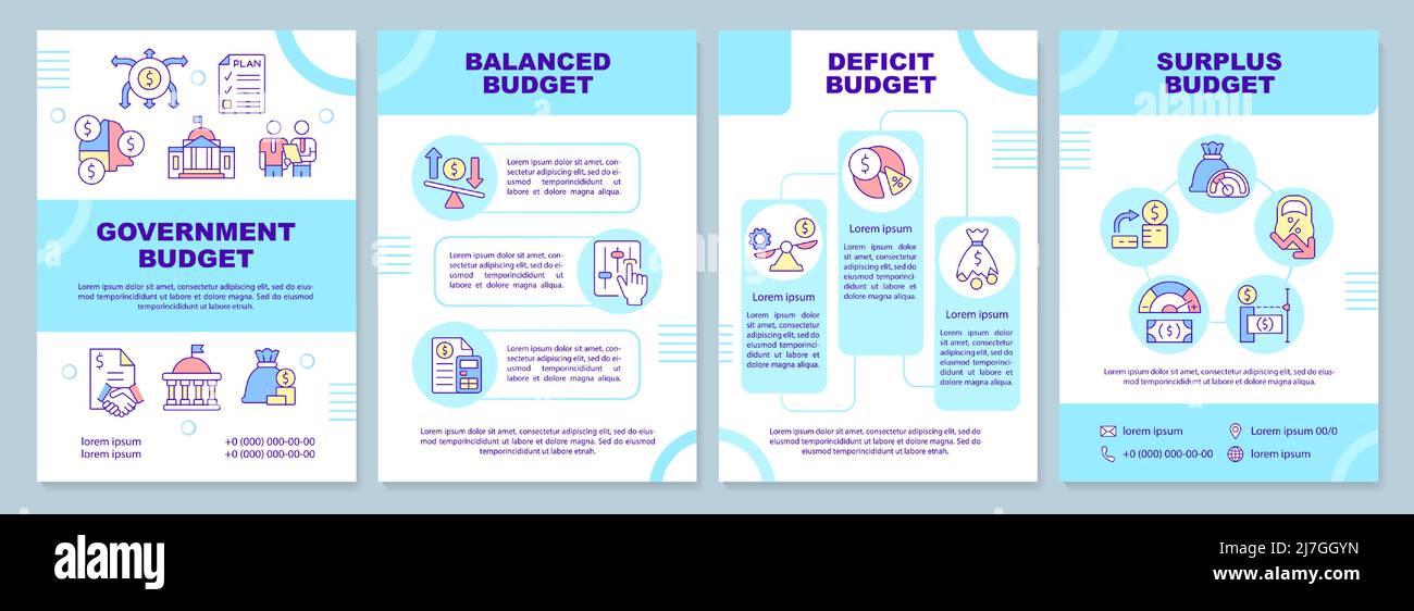 Government budget types brochure template Stock Vector Image & Art - Alamy