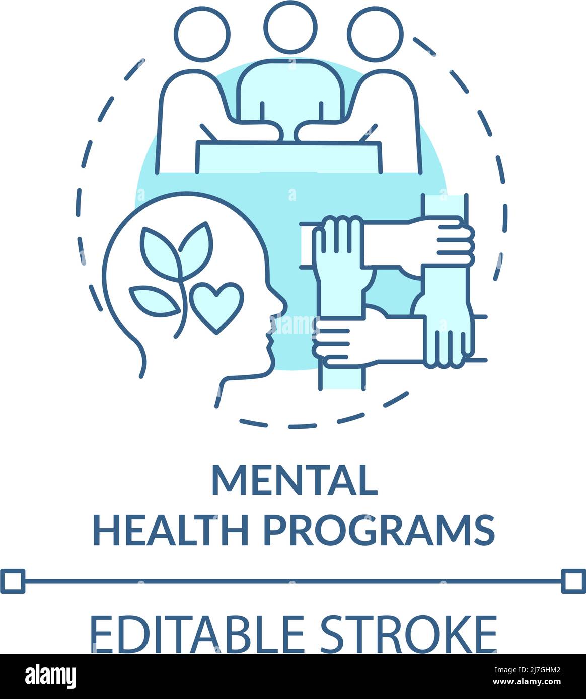 Mental health programs Stock Vector Images - Alamy
