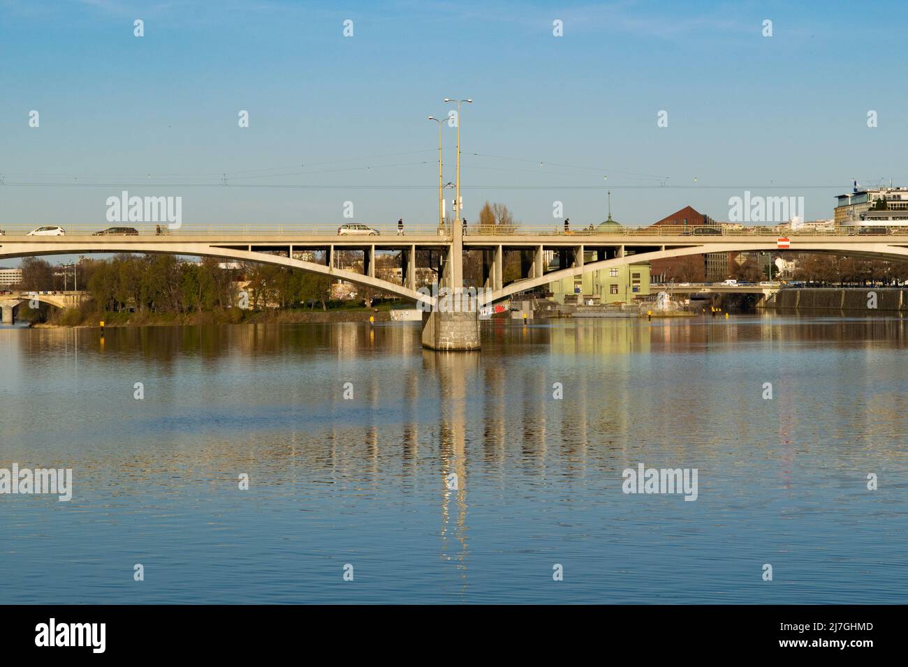 Manes bridge over the Moldava river, Prague Stock Photo - Alamy