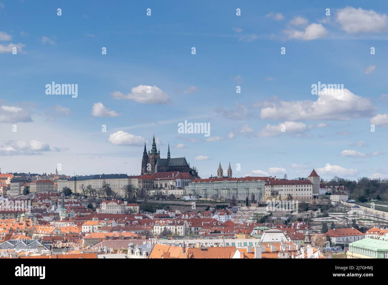Panoramic view of the Prague castle at Stock Photo - Alamy