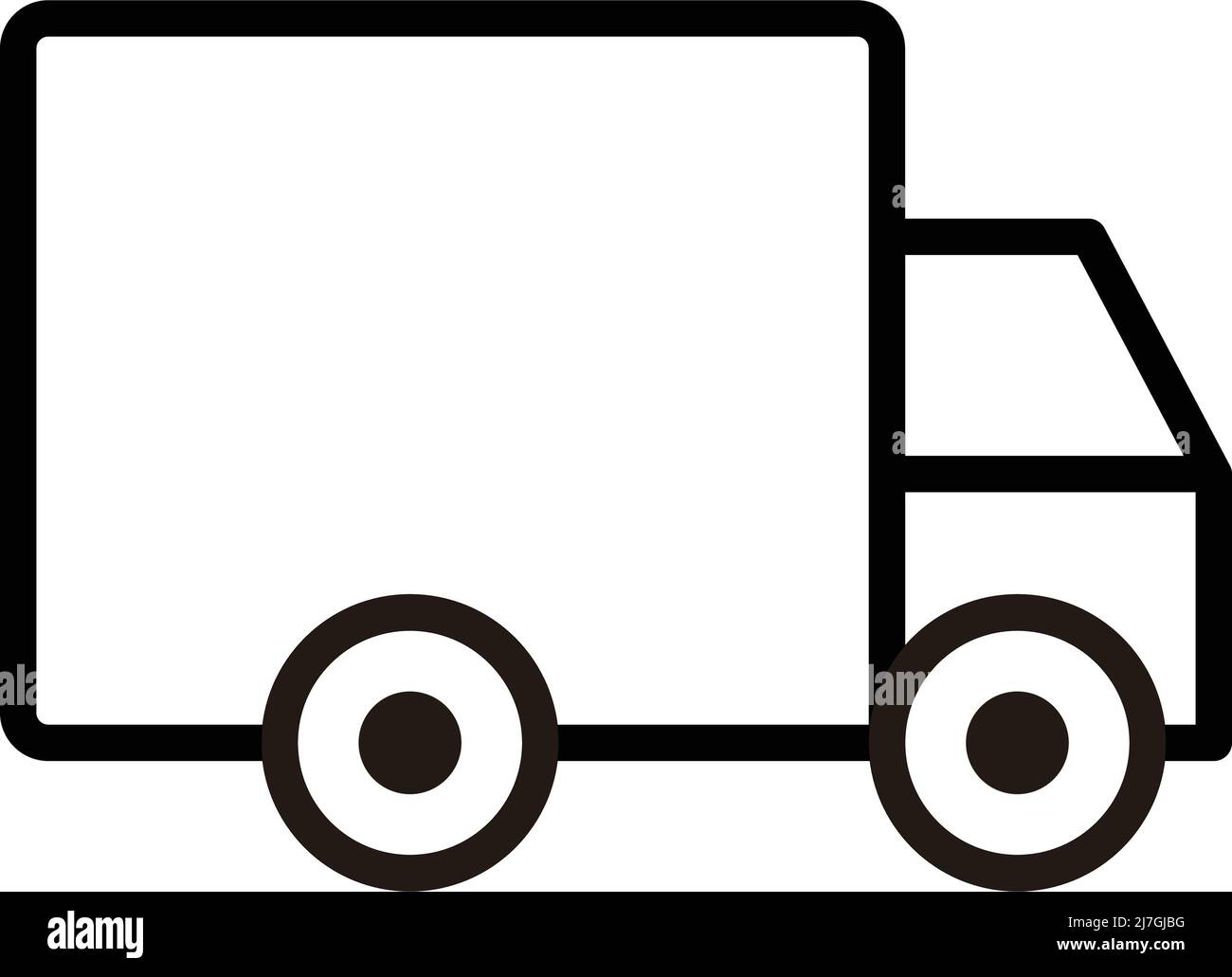 Simple track icon. Vehicle icon. Editable vector Stock Vector Image ...