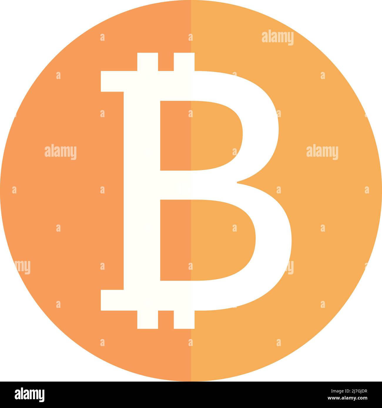 Bitcoin icon. Crypto currency. Editable vector Stock Vector Image & Art ...
