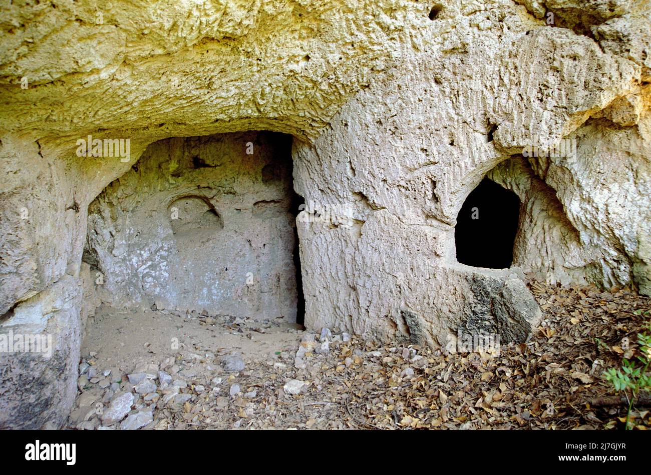 Crypt chapel of St Michel underground shelter on the banks of the ...