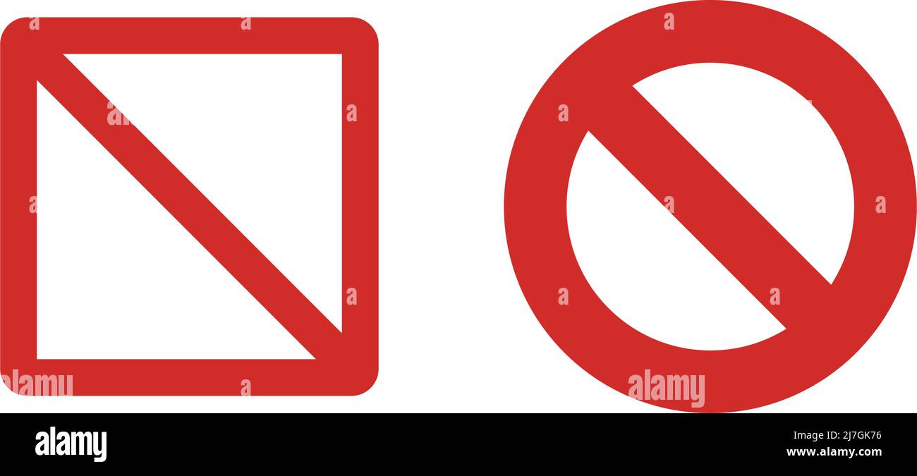 Stop sign icon set. Editable vector Stock Vector Image & Art - Alamy