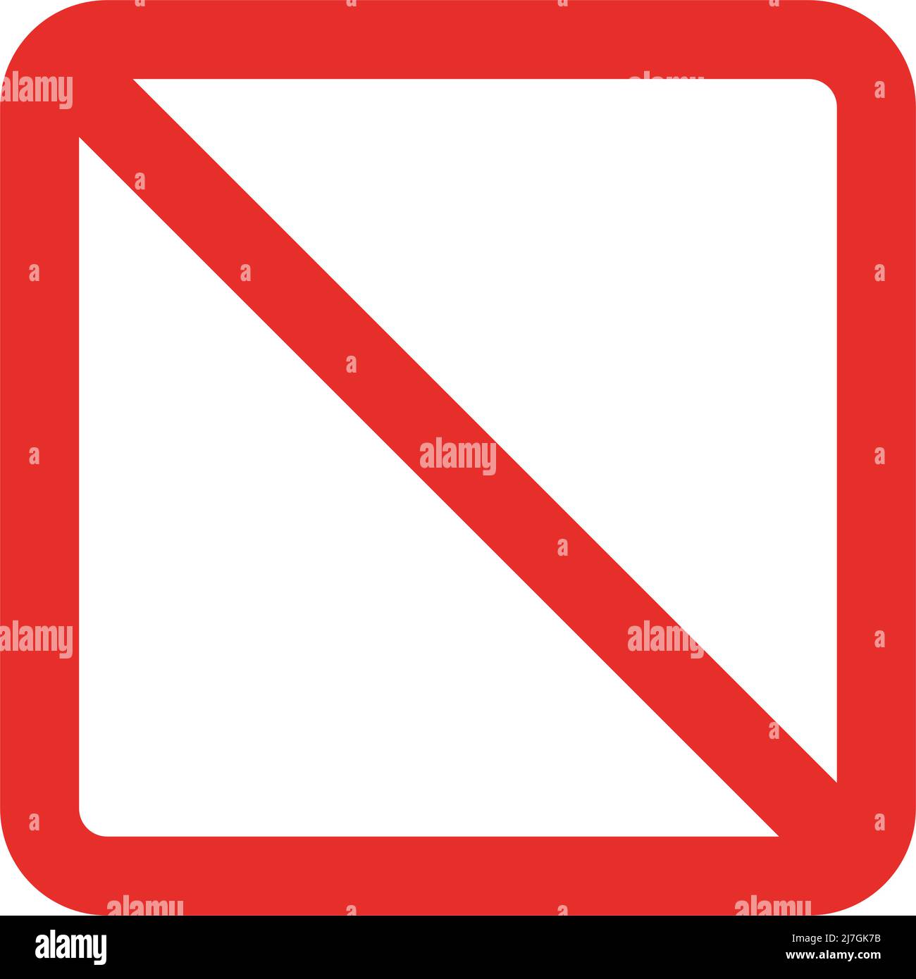 Square stop sign. Traffic control. Editable vector Stock Vector Image ...
