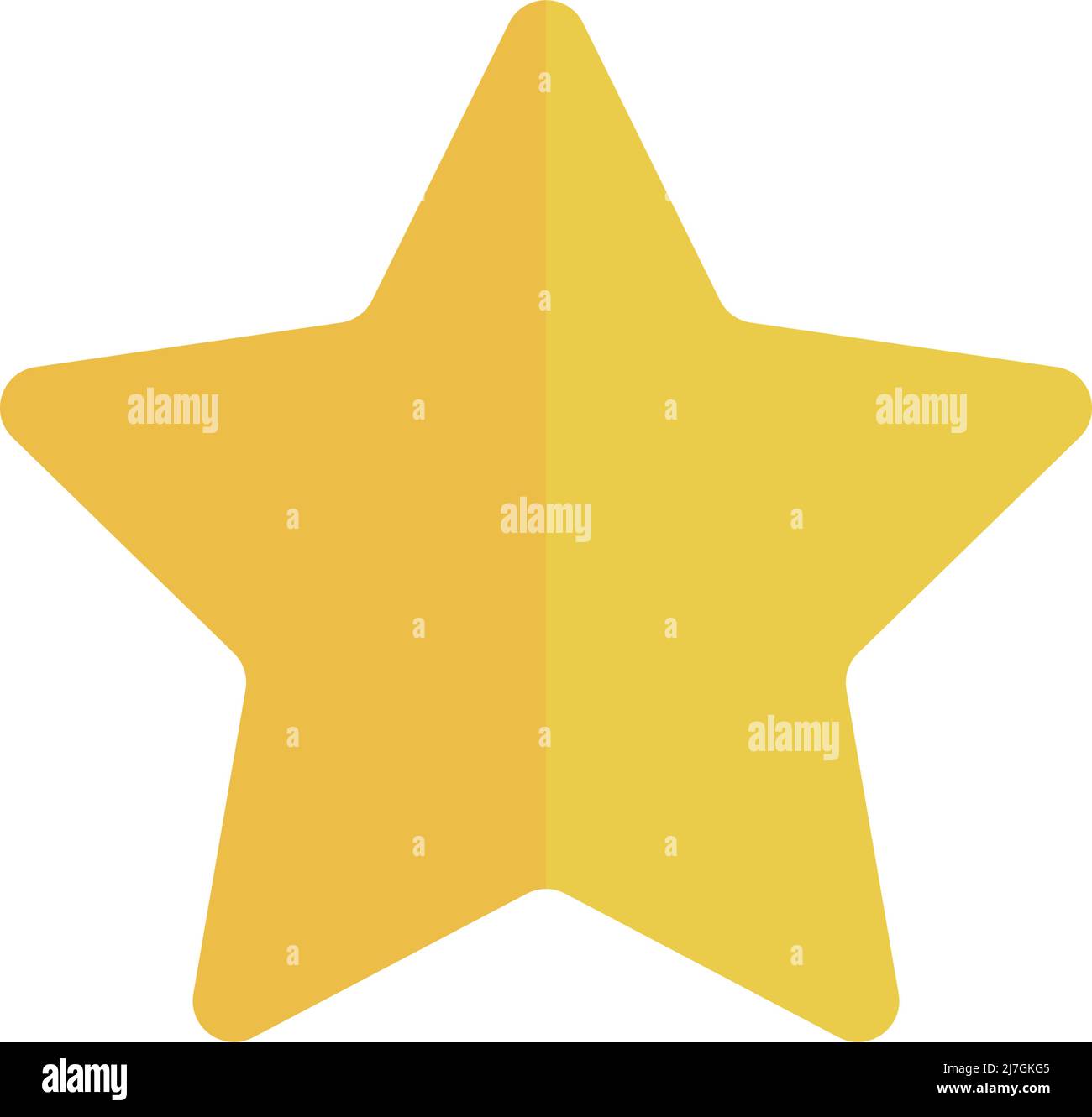 Simple star icon. Rating and rank. Editable vector Stock Vector Image ...