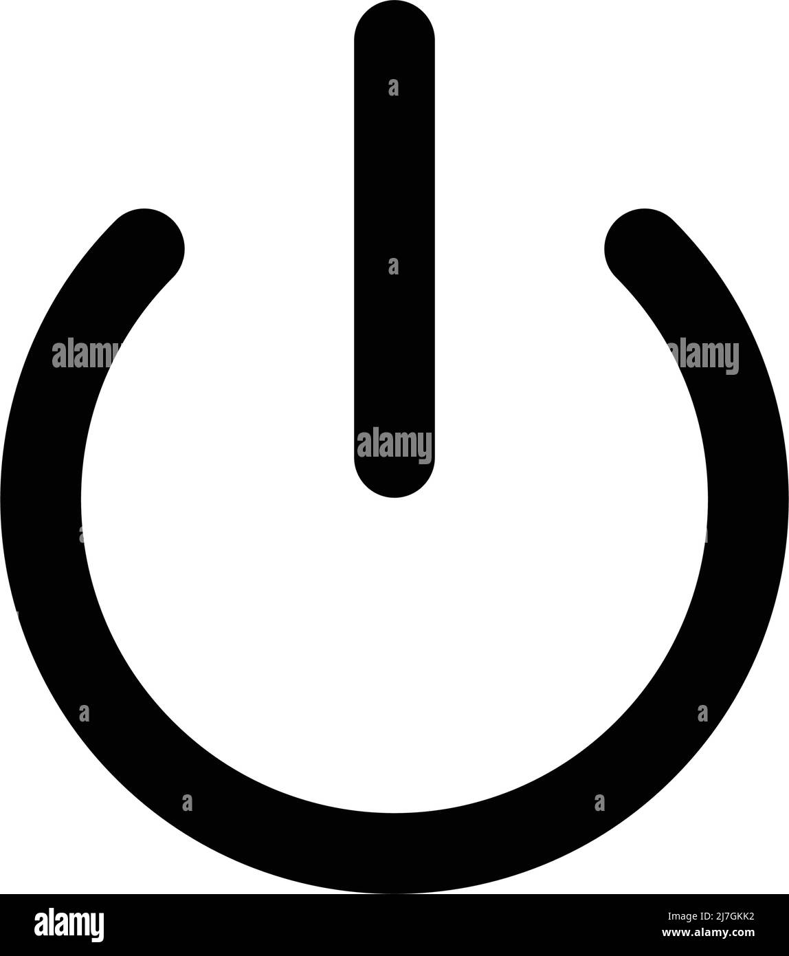 A simple power icon. Switch. Editable vector Stock Vector Image & Art ...