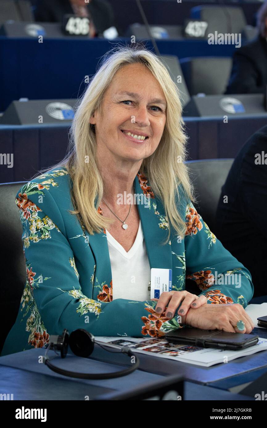 Strasbourg, USA, May 9, 2022. French member of the European parliament ...
