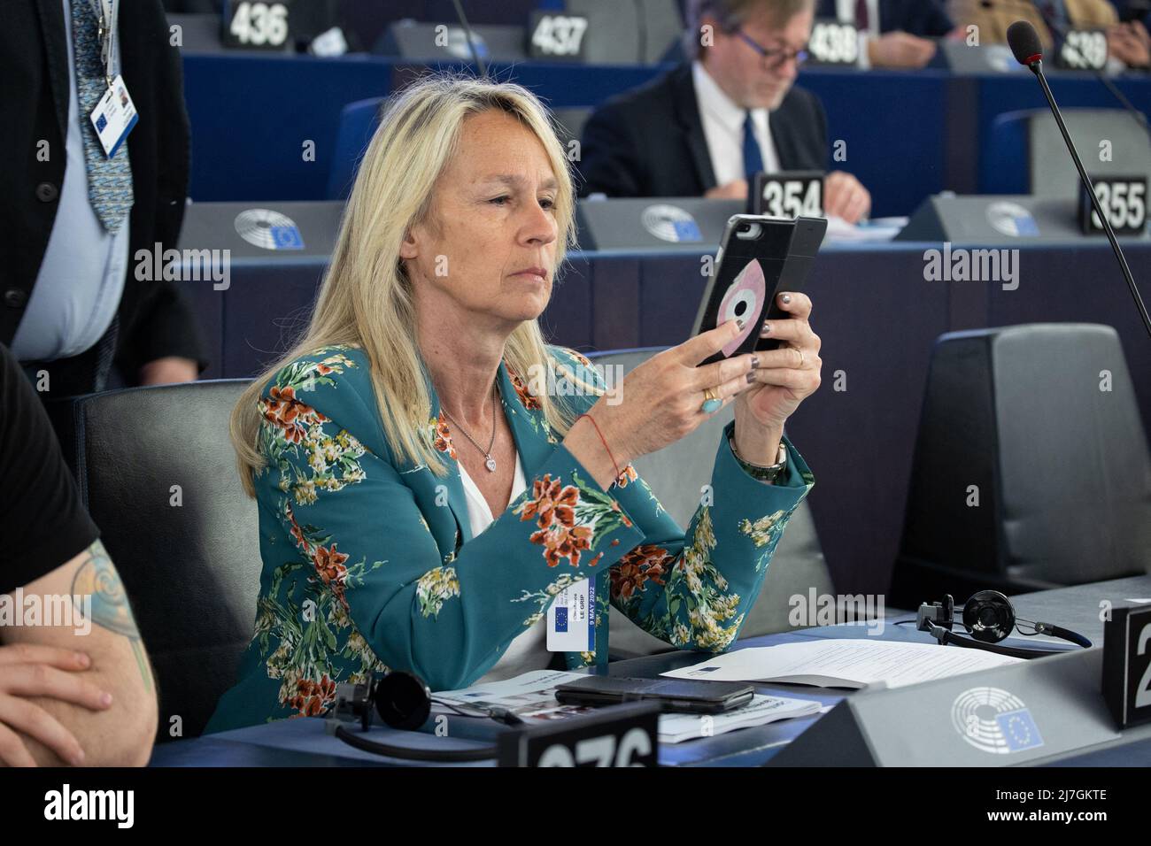 Strasbourg, USA, May 9, 2022. French member of the European parliament ...
