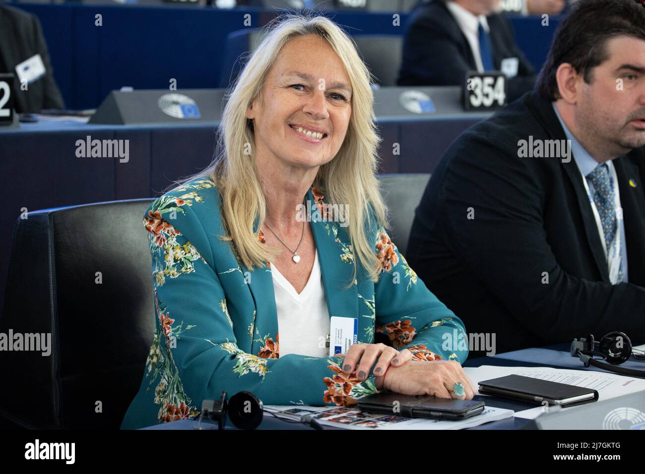 Strasbourg, USA, May 9, 2022. French member of the European parliament ...