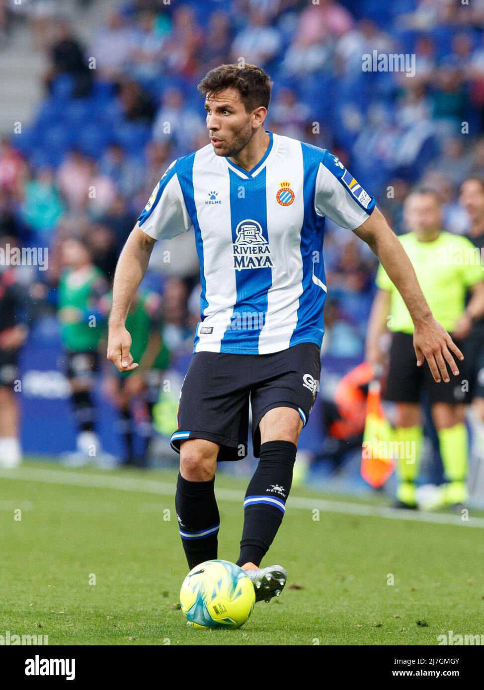 Leandro Cabrera of RCD Espanyol during the Liga match between RCD ...