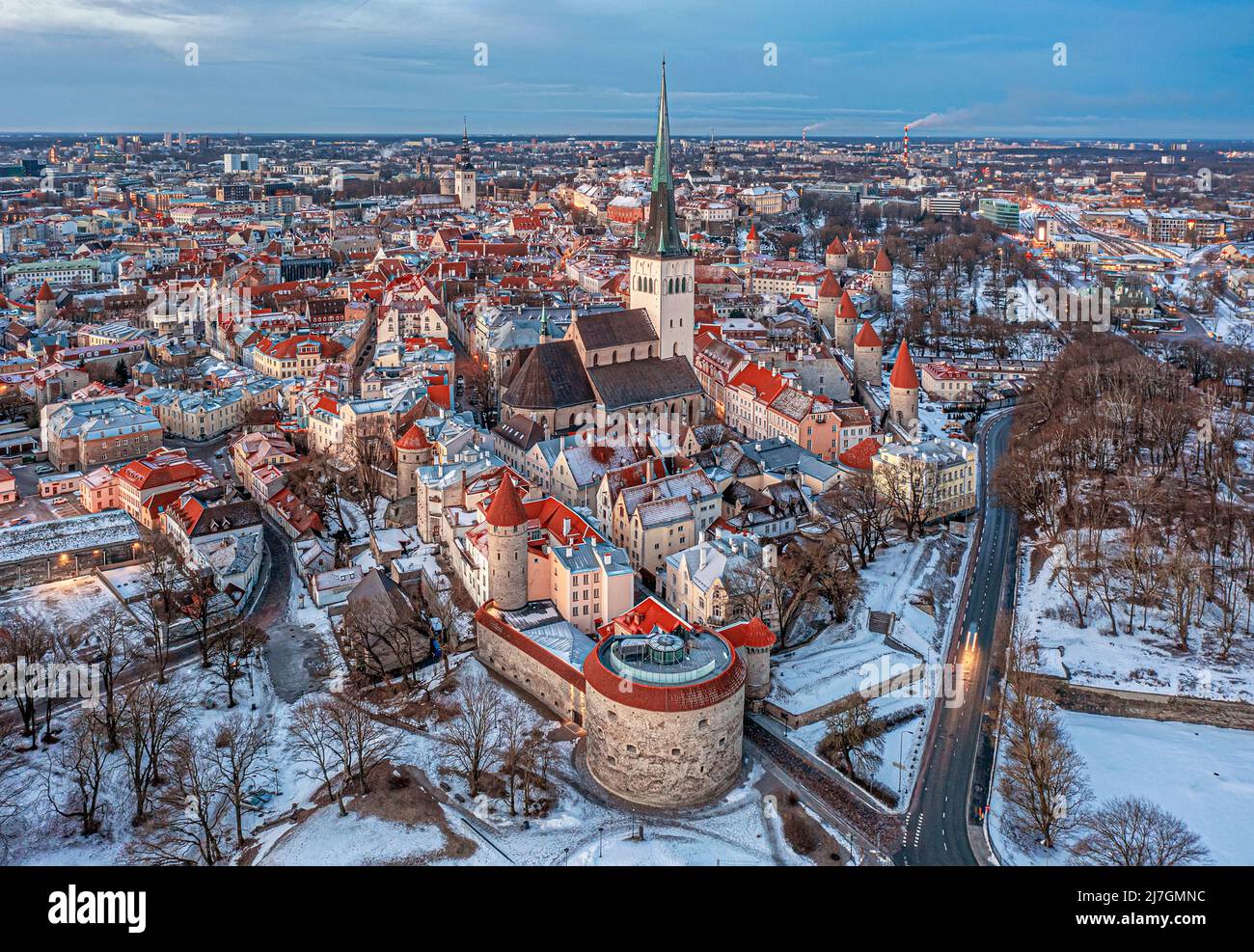 Winter view old tallinn hi-res stock photography and images - Alamy
