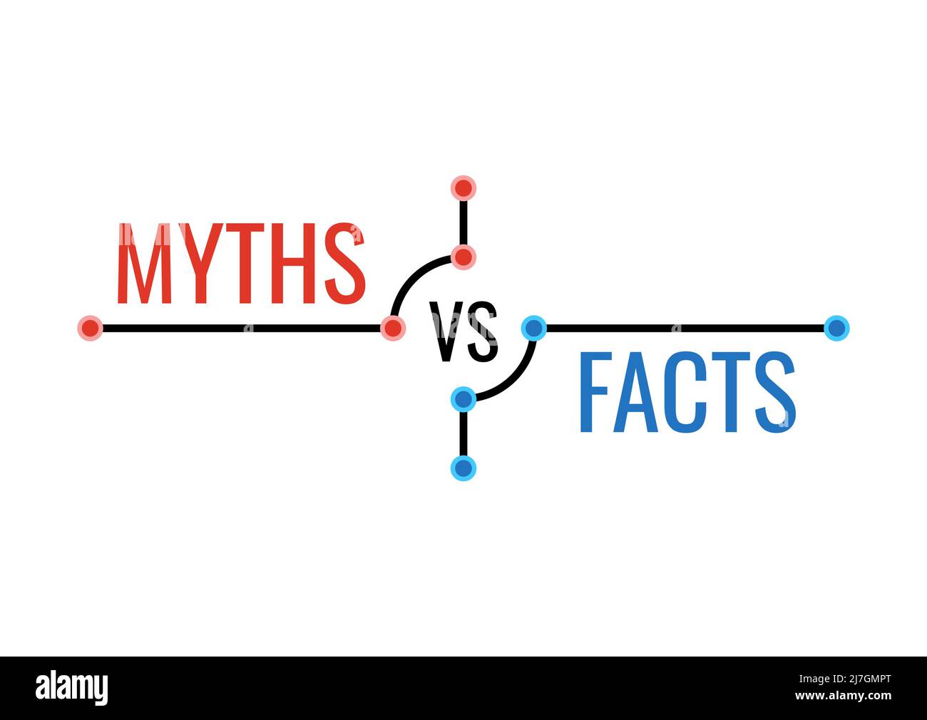 Myths vs facts badge vector flat icon Stock Vector Image & Art - Alamy