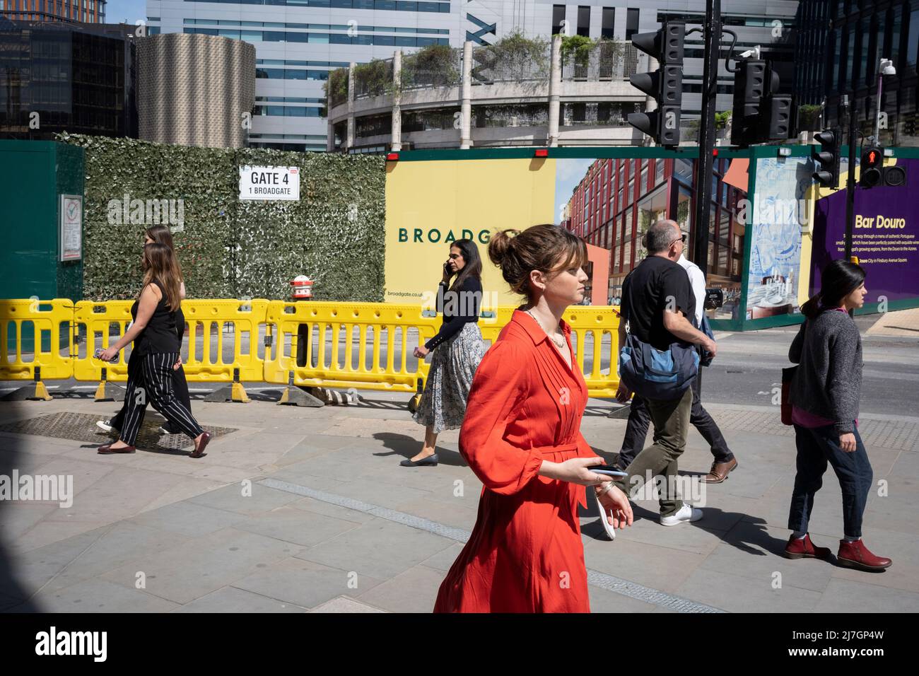 City of london broadgate barriers hi-res stock photography and images ...