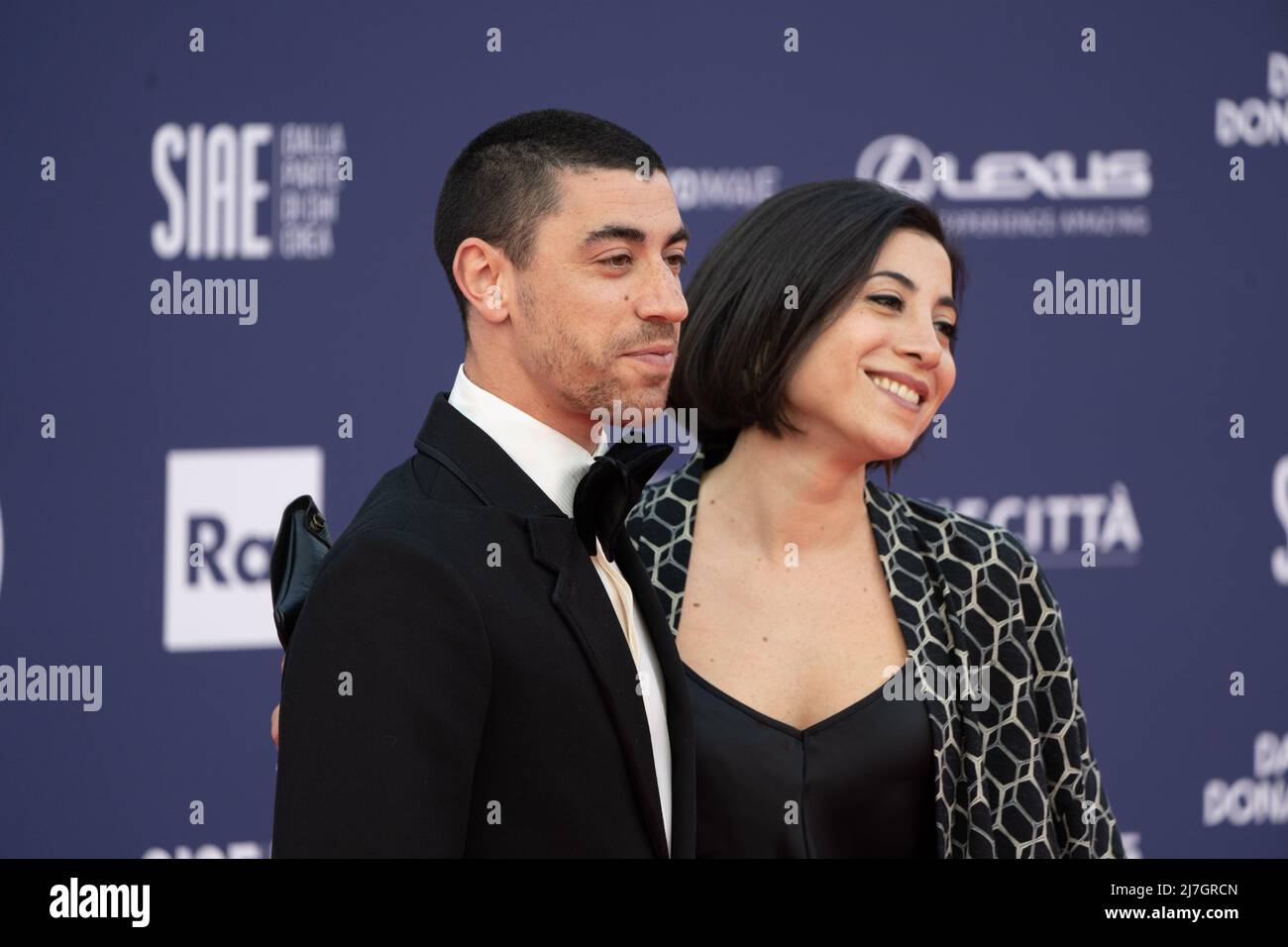 Rome, Italy, May 3, 2022 - Eduardo Scarpetta with his sister Carolina ...