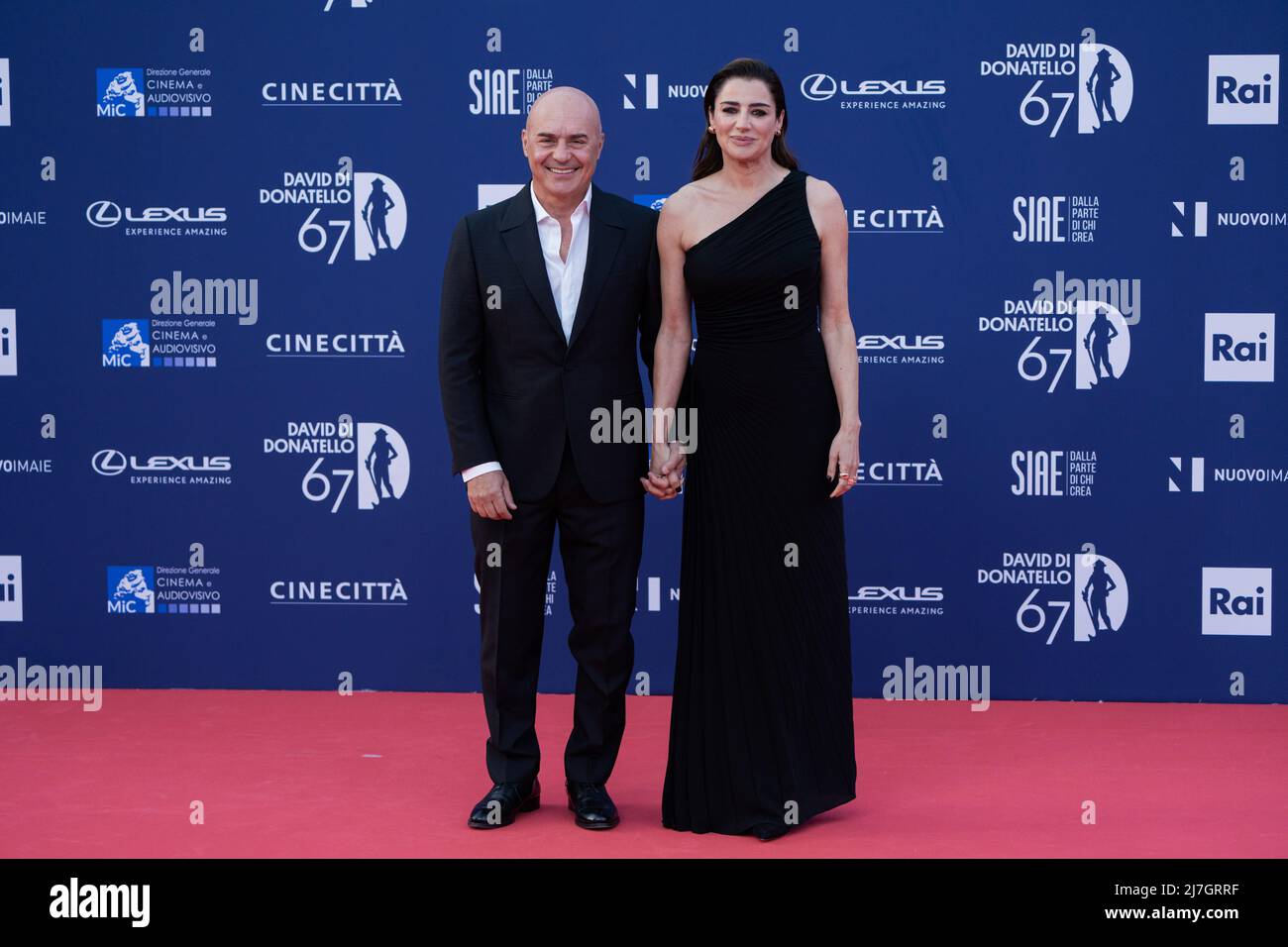 Rome, Italy, May 3, 2022 - Luisa Ranieri with Luca Zingaretti attends ...