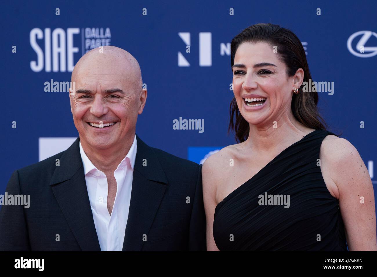 Rome, Italy, May 3, 2022 - Luisa Ranieri with Luca Zingaretti attends ...