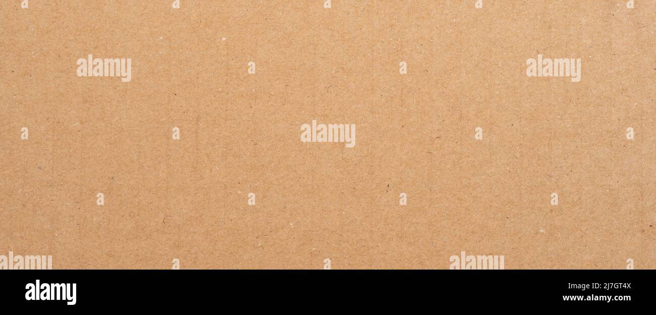 Panorama of brown paper box texture and background with copyspace Stock ...