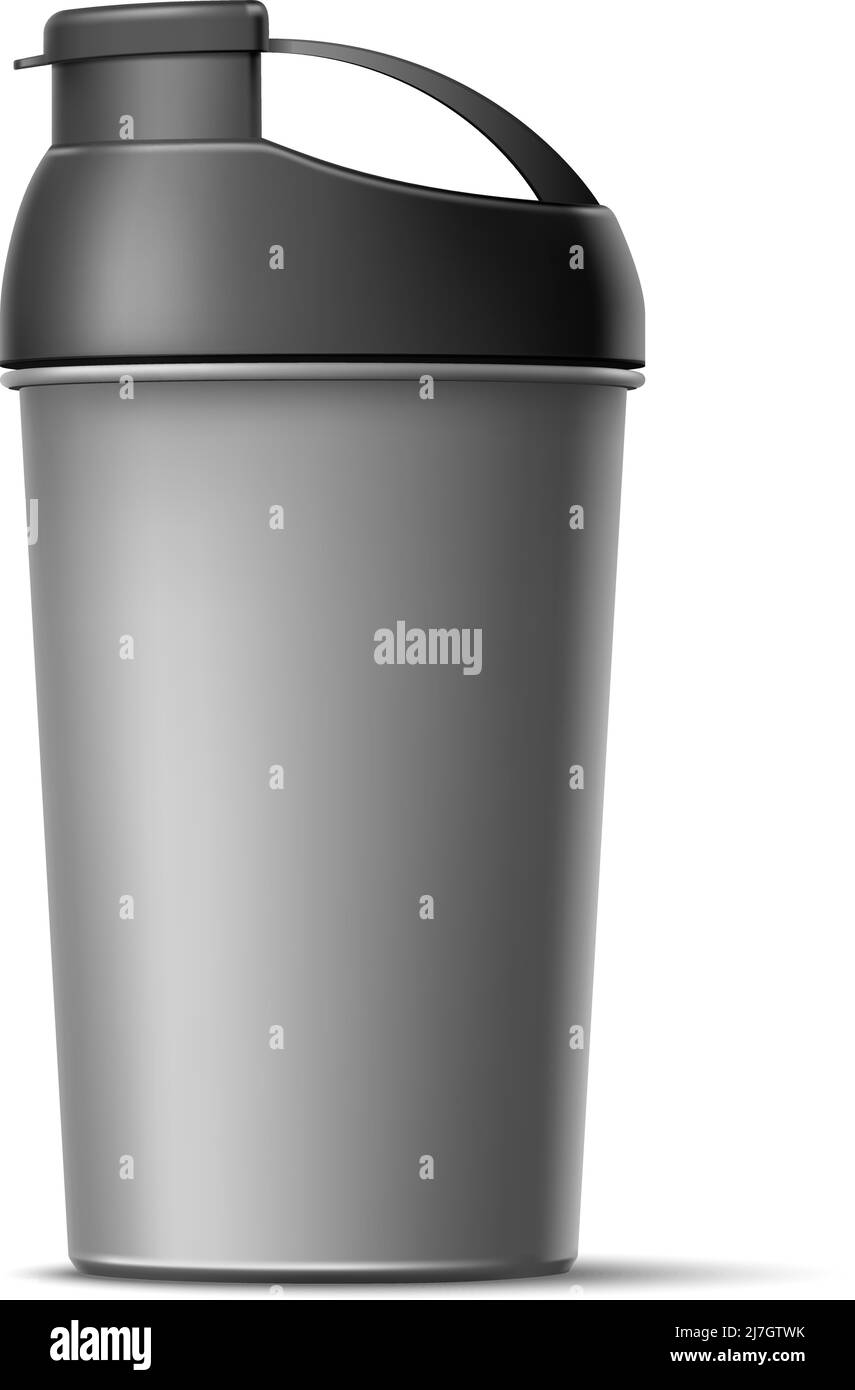 Shaker mockup. Blank realistic container for sport drink Stock Vector ...