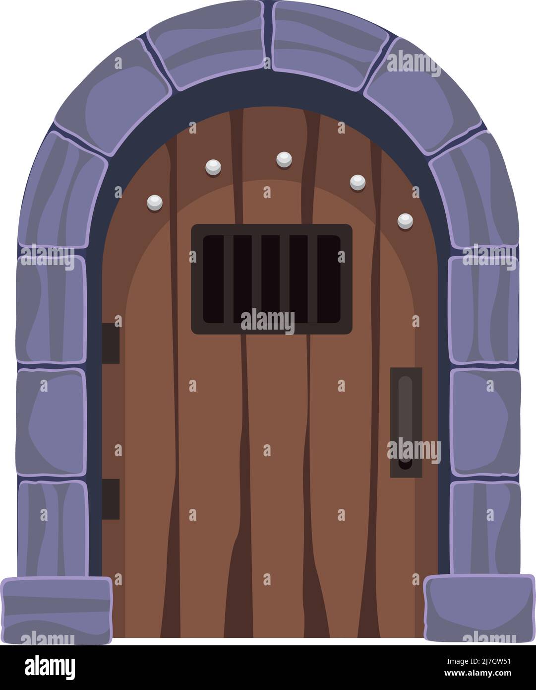 wooden castle door Stock Vector Image & Art - Alamy