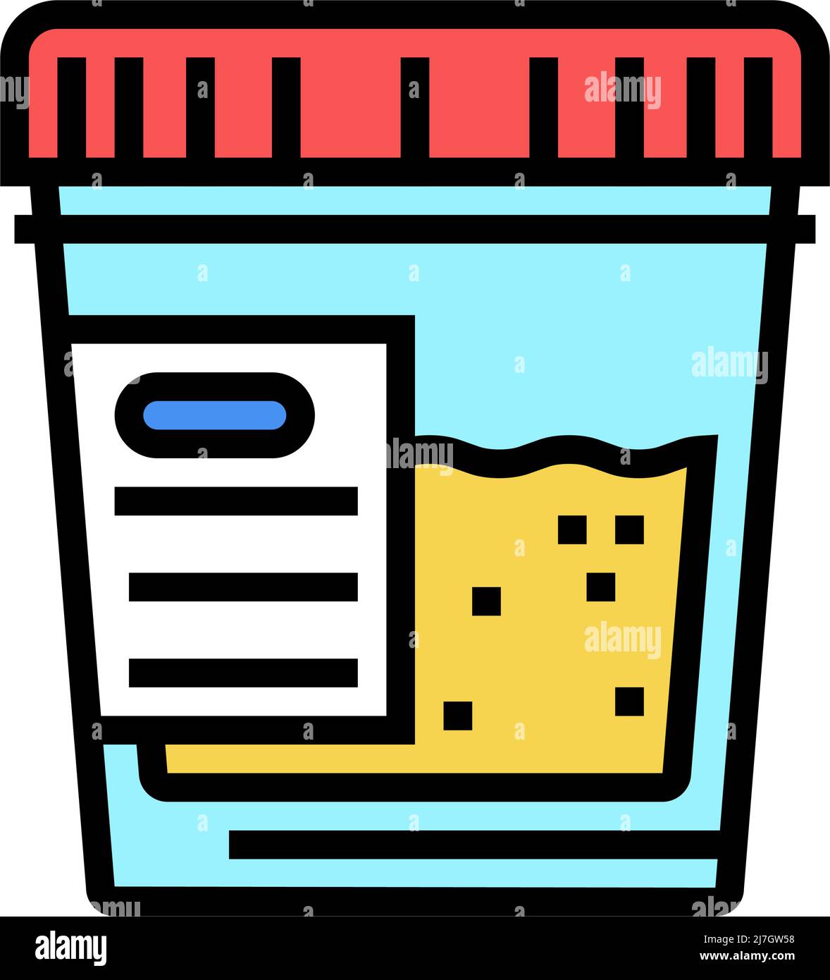 urine drug test color icon vector illustration Stock Vector Image & Art ...