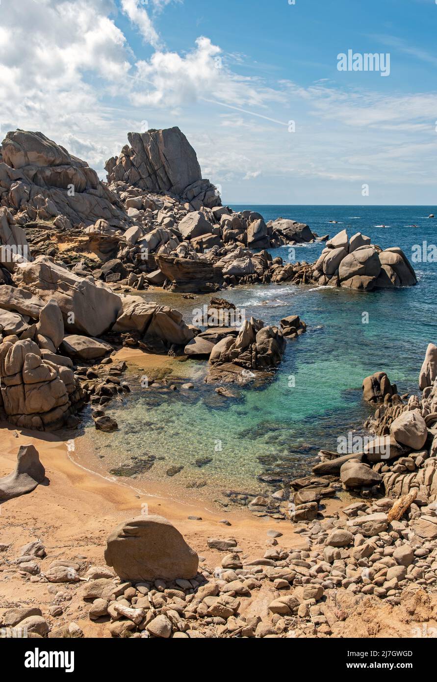 Spiaggia Cala Francese, Capo Testa, Sardinia, Italy Stock Photo - Alamy
