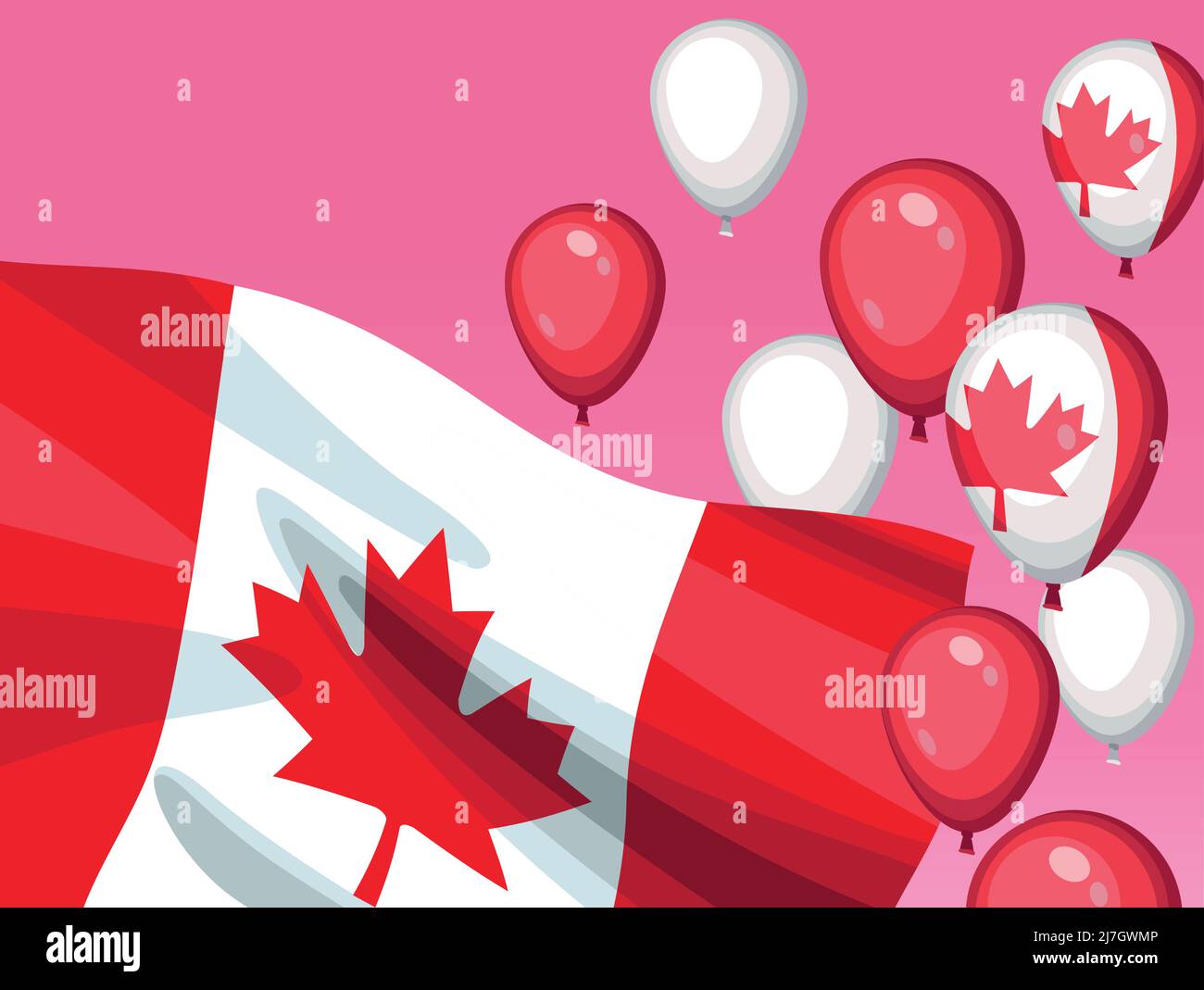 canadian celebration flags Stock Vector Image & Art - Alamy