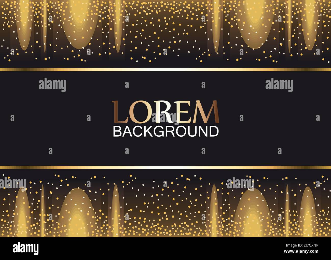 golden frame poster Stock Vector Image & Art - Alamy