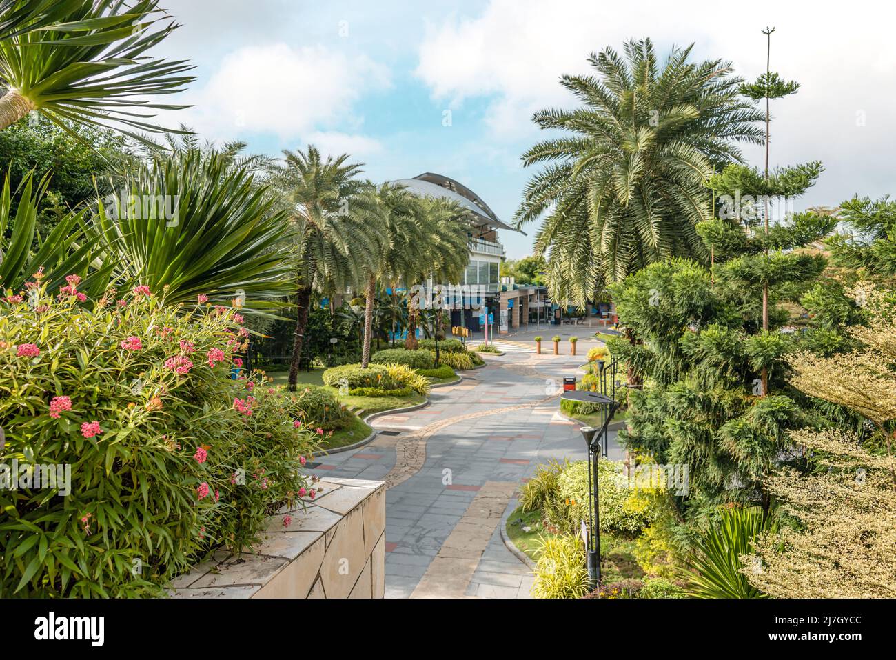 Sentosa Express Monorail Station at Palawan Beach, Sentosa Island ...