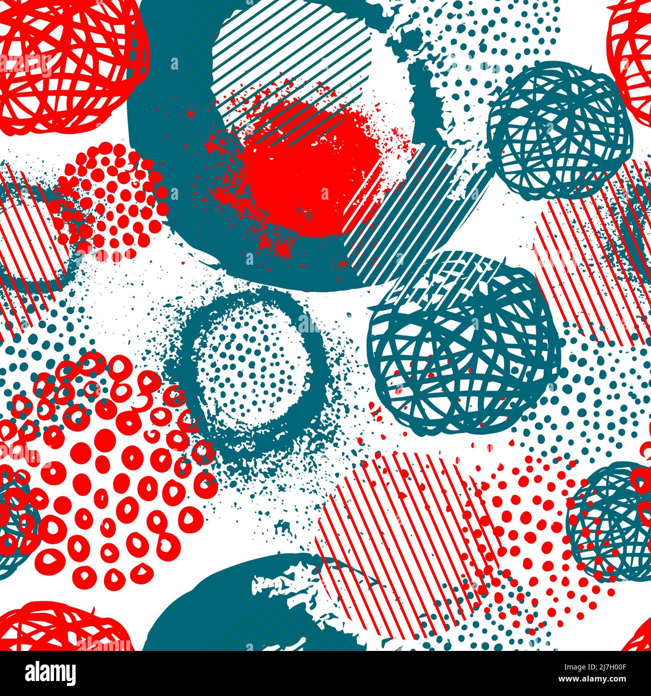 Modern seamless pattern. Seamless background of blots and graphic ...