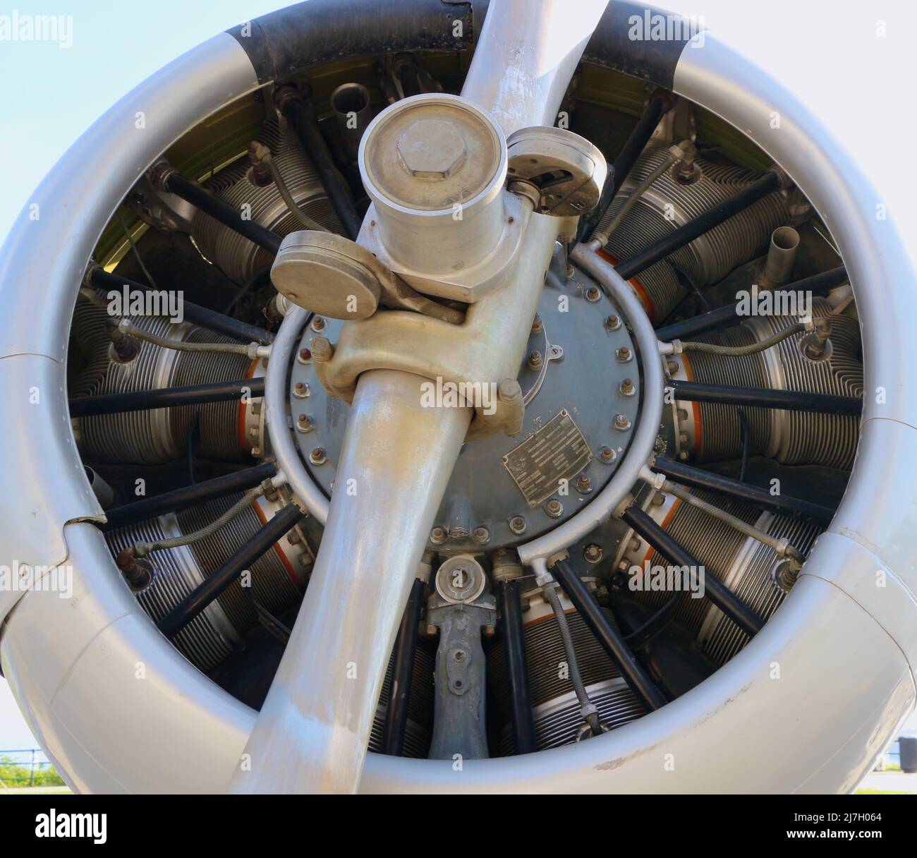 Pratt & Whitney Engine close up of a Spanish Air Force North American ...