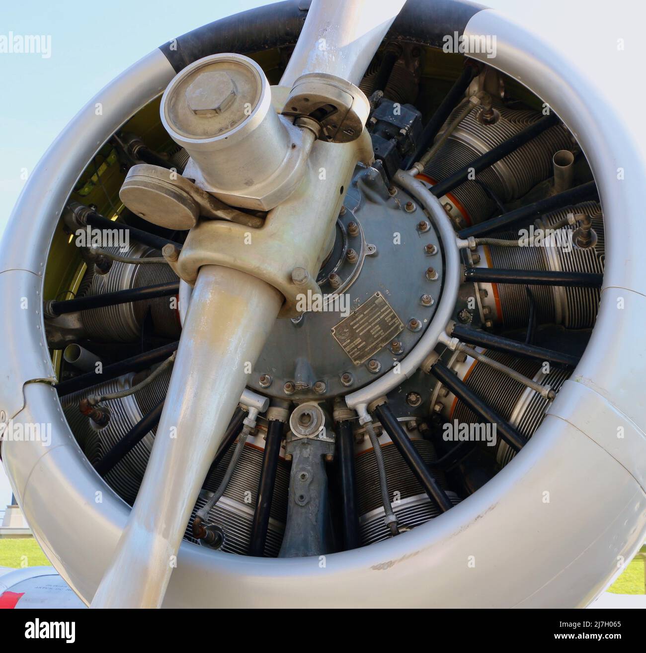Pratt & Whitney Engine close up of a Spanish Air Force North American ...