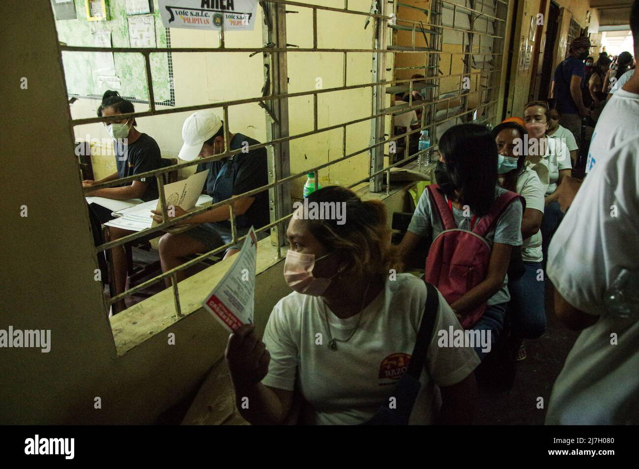 Philippines. 09th May, 2022. Election poll watchers outside the voting ...