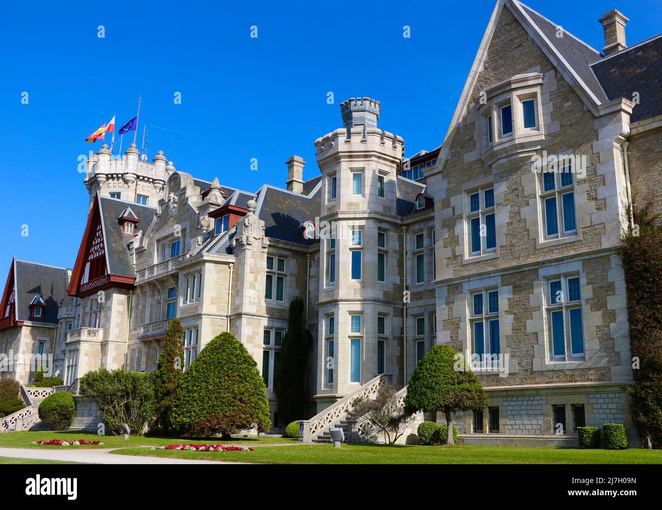 Palacio de la Magdalena Magdalena Palace Santander Cantabria Spain ...
