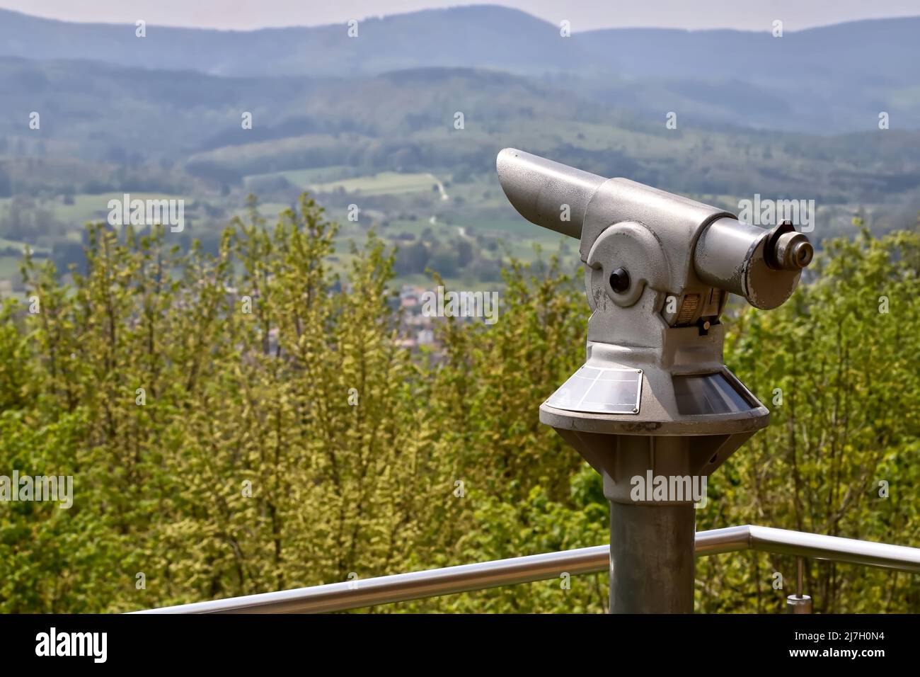 coin operated telescope Stock Photo - Alamy