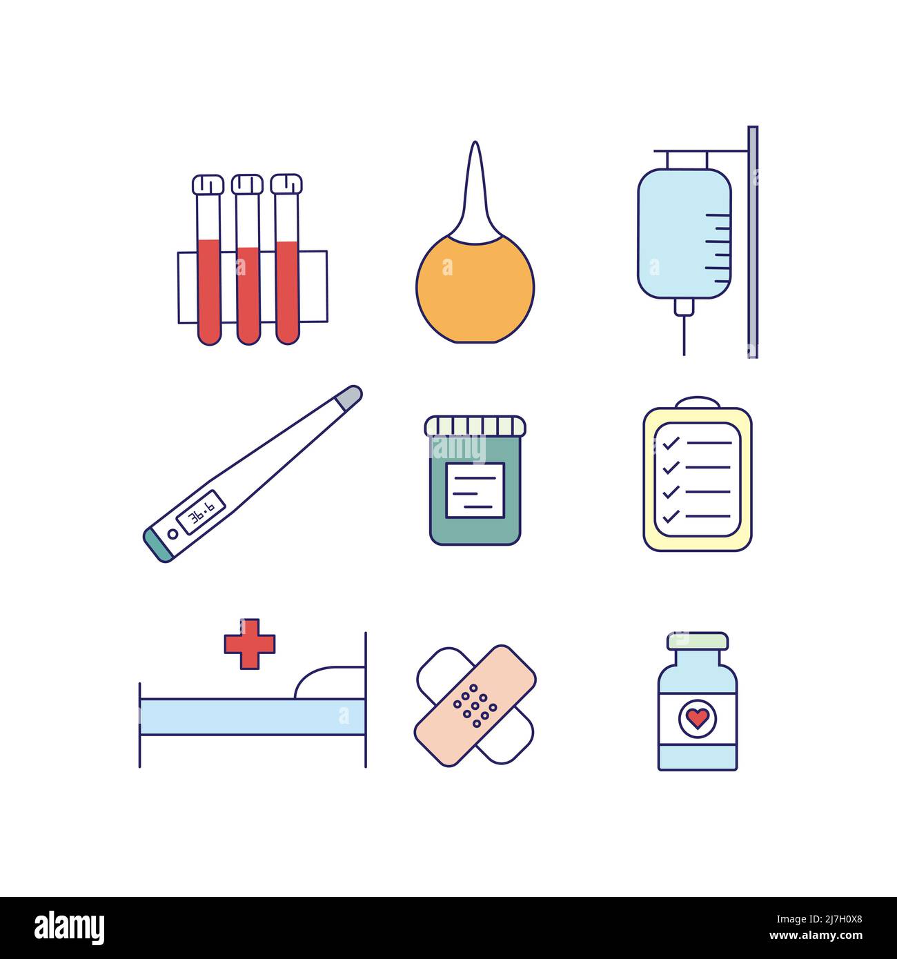 Vaccination medical prescription icon Cut Out Stock Images & Pictures ...