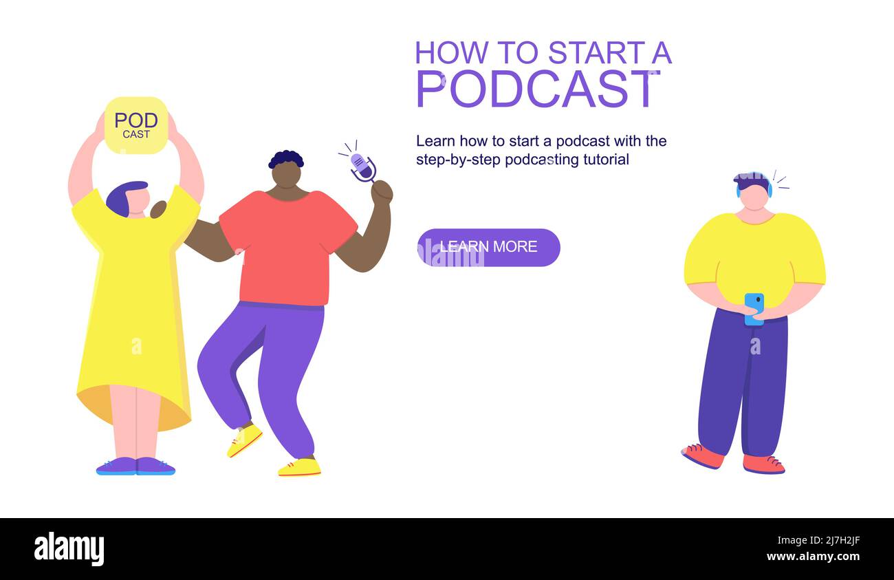 Podcast Cover art design. Women podcast Stock Vector Image & Art - Alamy
