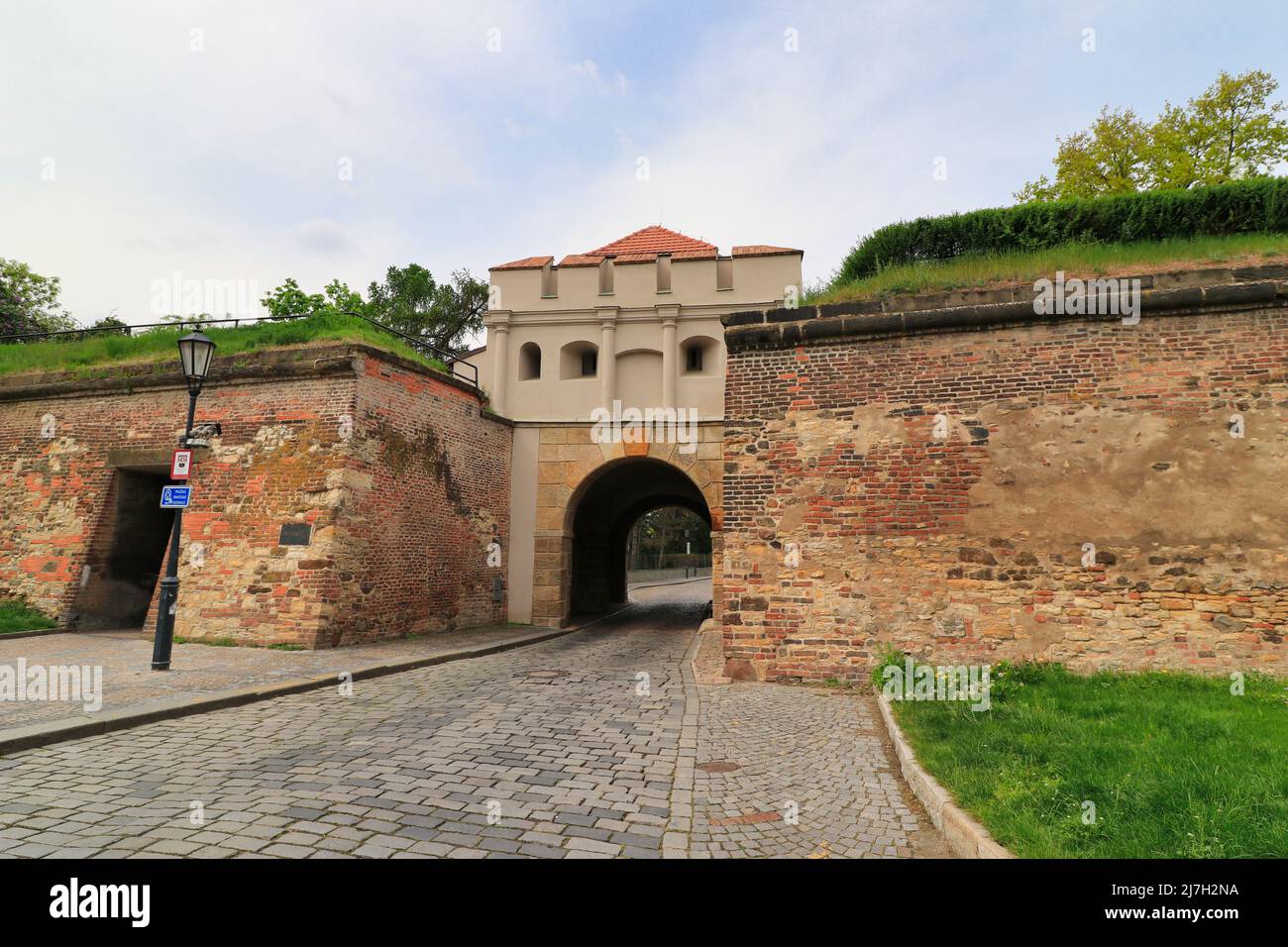 The Tabor gate. Vysehrad. Czech republic. Unesco czech heritage Stock ...