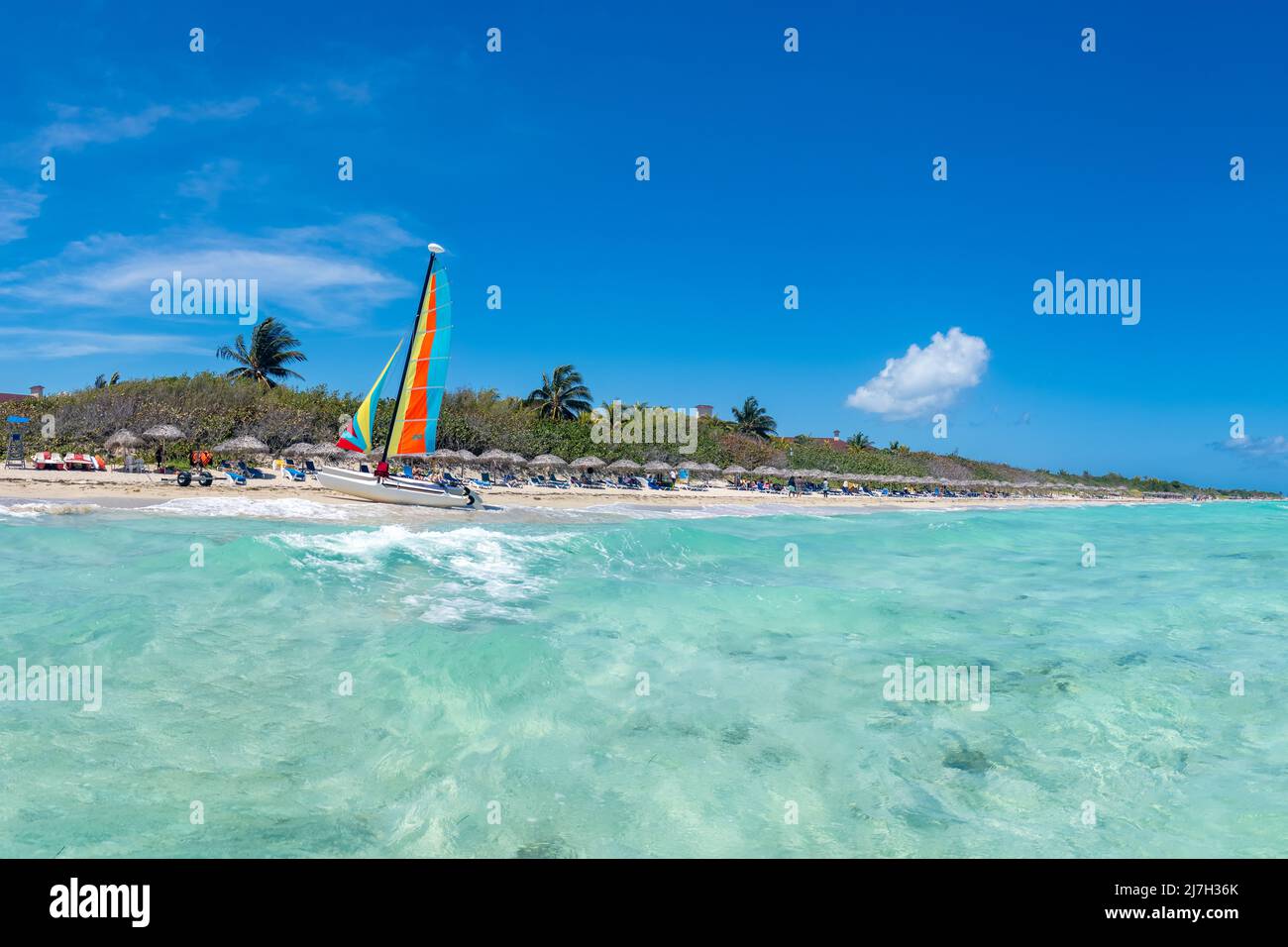 The beautiful beach of Varadero in Cuba Stock Photo - Alamy