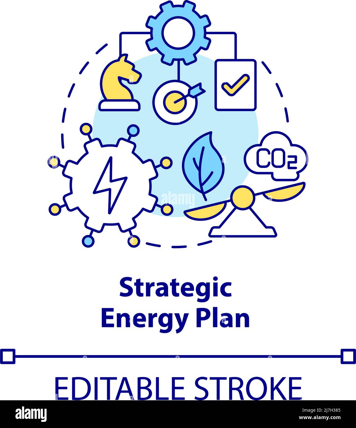 Strategic energy plan concept icon Stock Vector Image & Art - Alamy