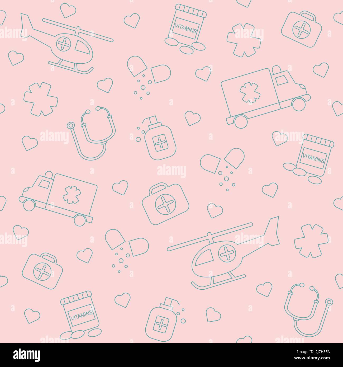 Pediatry Background Seamless Pattern Stock Vector Image & Art - Alamy