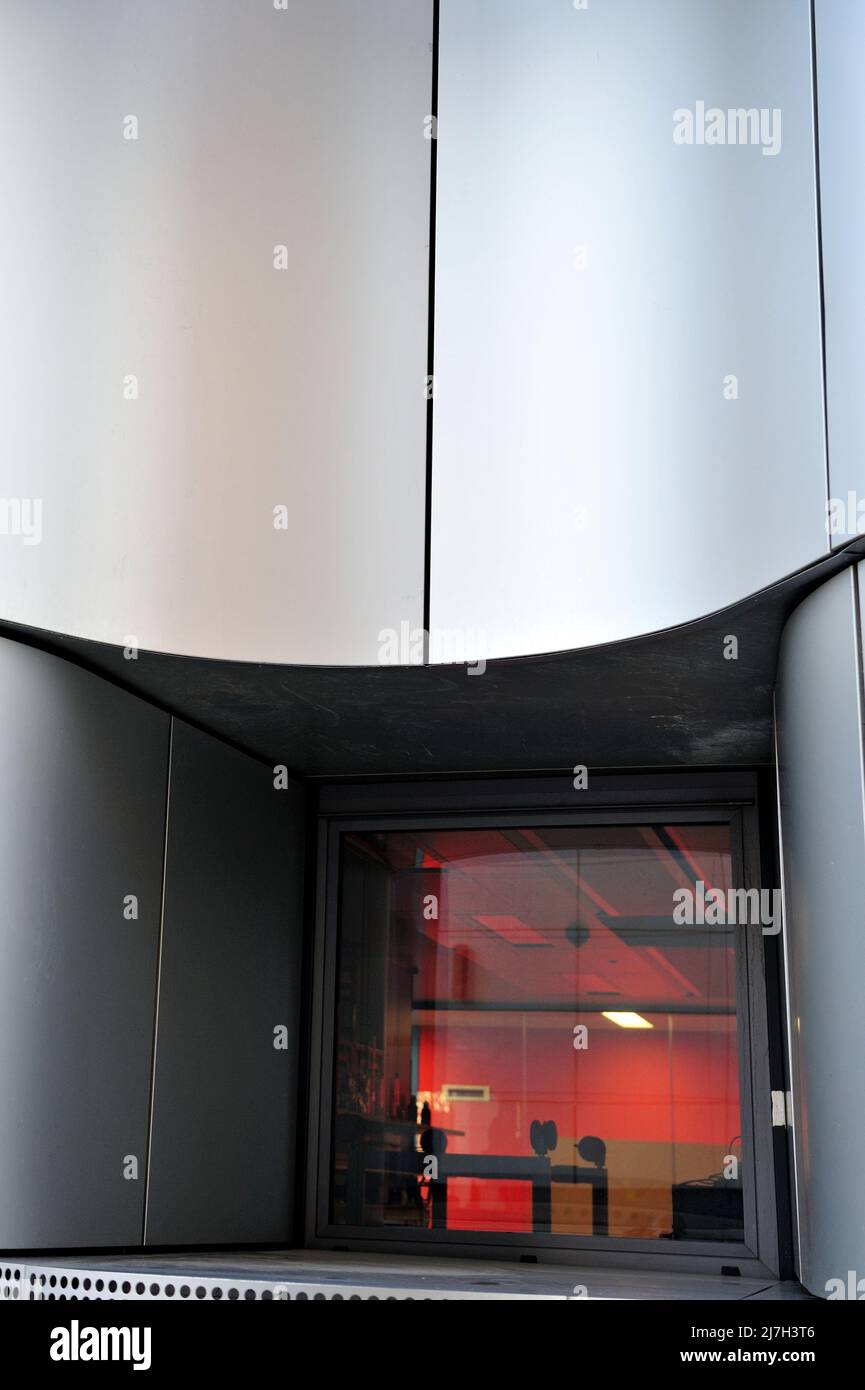 Abstract details of building facade and pathway Stock Photo - Alamy