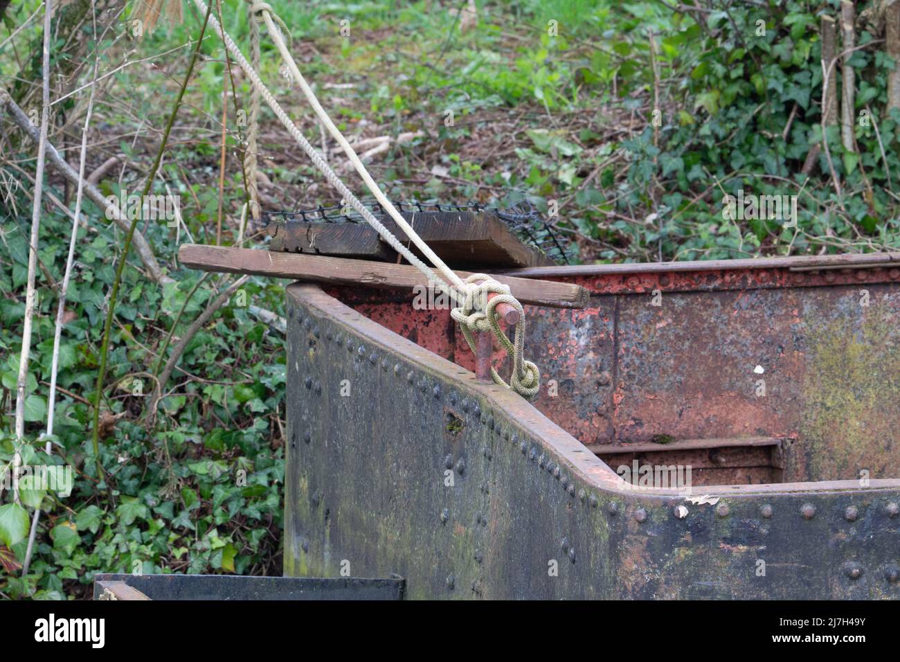 Old barge texture hi-res stock photography and images - Alamy