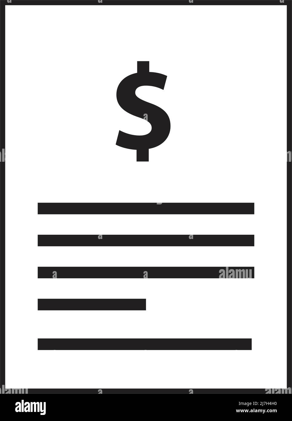 Statement icon vector for business file data and documentation report ...