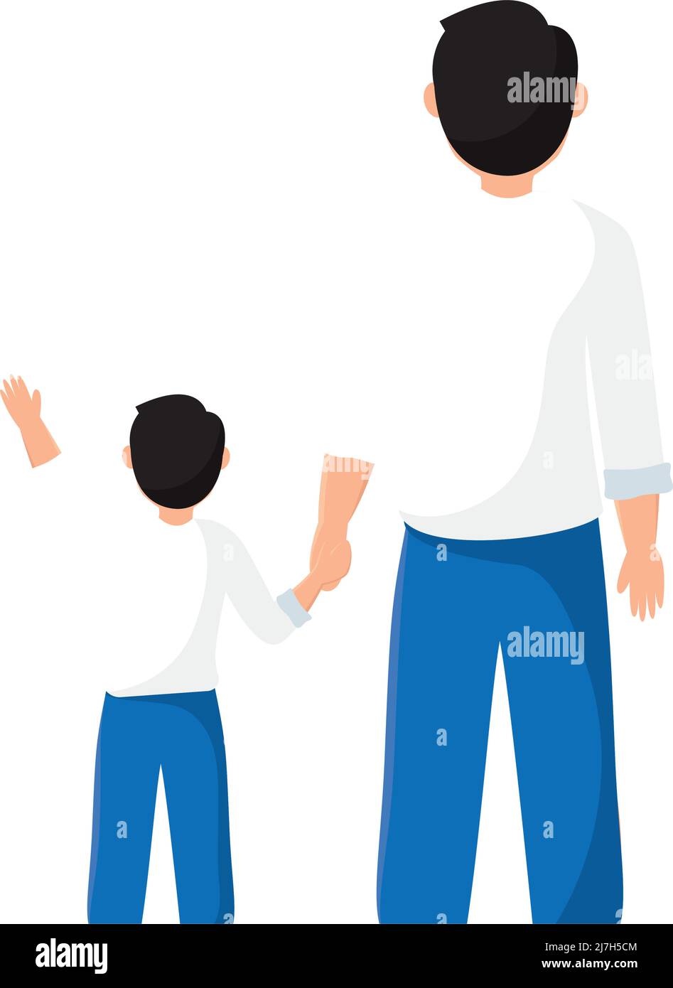 Isolated dad and child father vector illustration Stock Vector Image ...