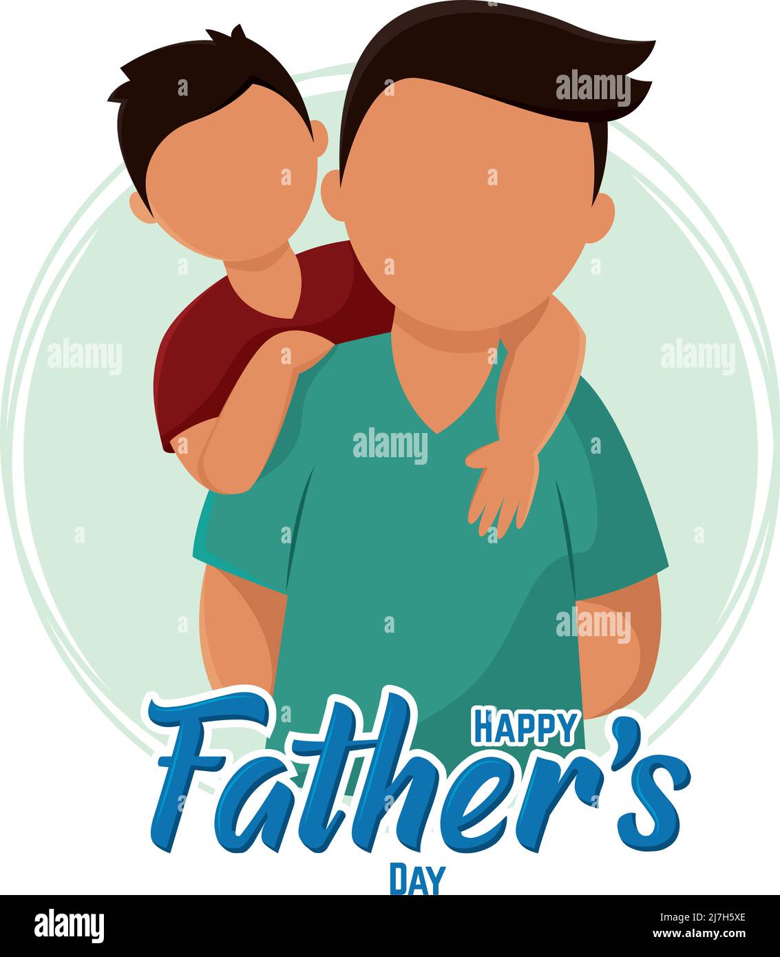 Isolated dad and child father vector illustration Stock Vector Image ...